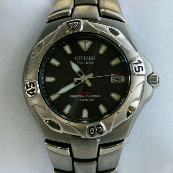 Citizen Titanium Eco-Drive E760 Sport Watch - For Parts/Repair, Not ...