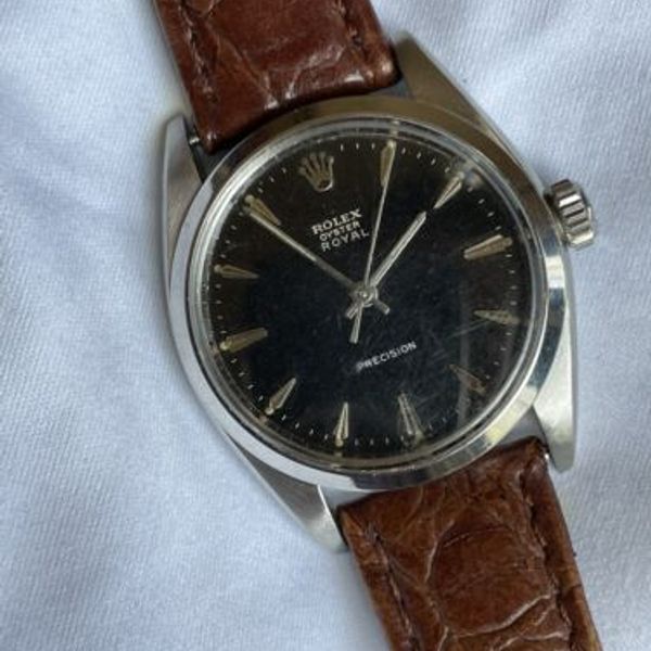 Vintage Rolex Oyster Royal Precision 34 mm Steel Manual Watch 6427 ...