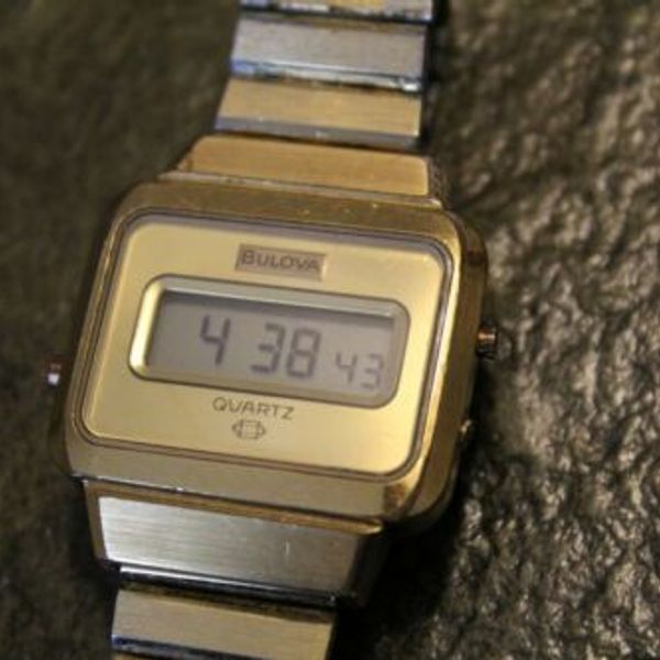 Vintage Bulova Digital Mens Wrist Watch " Running" | WatchCharts