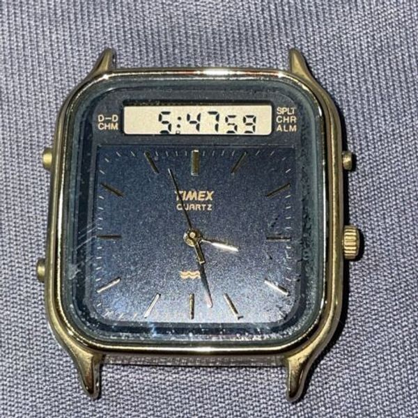 Vintage Timex Analog Digital Cell Mens Watch 292 K New Battery ...