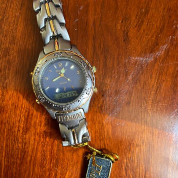 Philip Persio Titanium Analog Digital Mens Quartz Watch | WatchCharts ...
