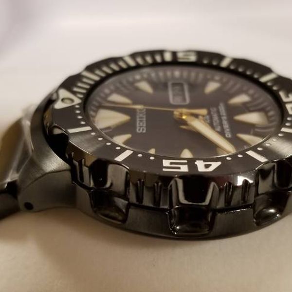 Seiko SRP583 Black/Gold Monster....NOW $215 SOLD | WatchCharts Marketplace