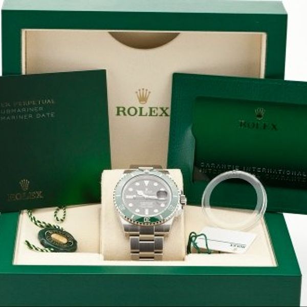 Brand New Rolex "Cermit" 126610LV Green Submariner Unworn Unsized ...