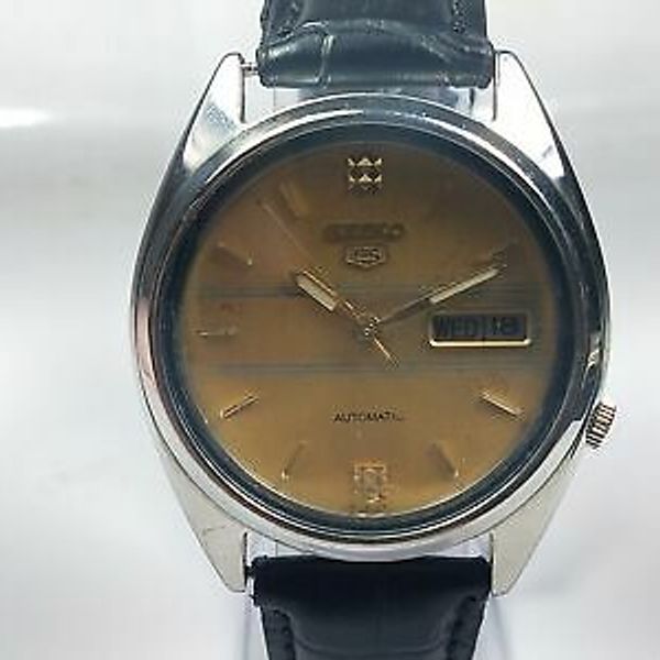 Vintage Seiko Automatic Movement Day, Date Dial Mens Analog Wrist Watch ...