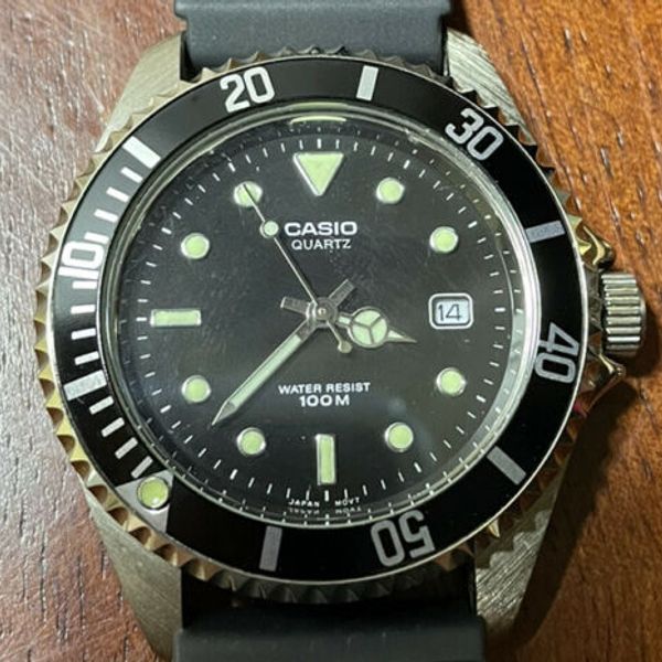 Casio MTD-1010 Module 1346 Submariner Style Quartz Watch (RARE ...