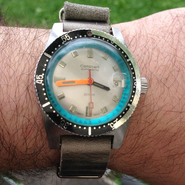 FS Cortebert automatic Subaqua , rare vintage dive watch hard to find ...