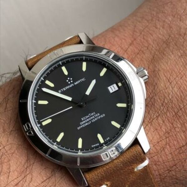 Eterna Kontiki 1856 1401.41 36mm Mens Diver Watch Swiss Made ETA 2892 ...