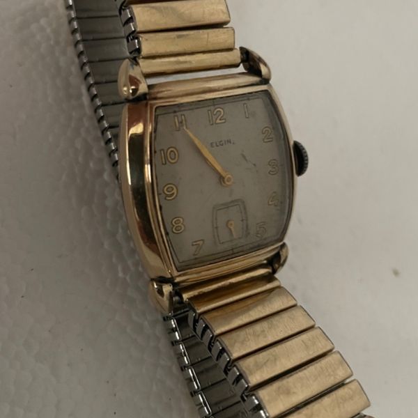 Vintage 1940s? Elgin 554 Movement Manual Wind Wristwatch Watch Running ...