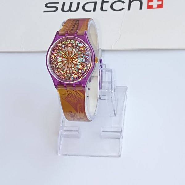 SWATCH GV108 QUASIMODO IRIDESCENT DIAL 34MM SWISS MADE WATCH (RELEASED ...