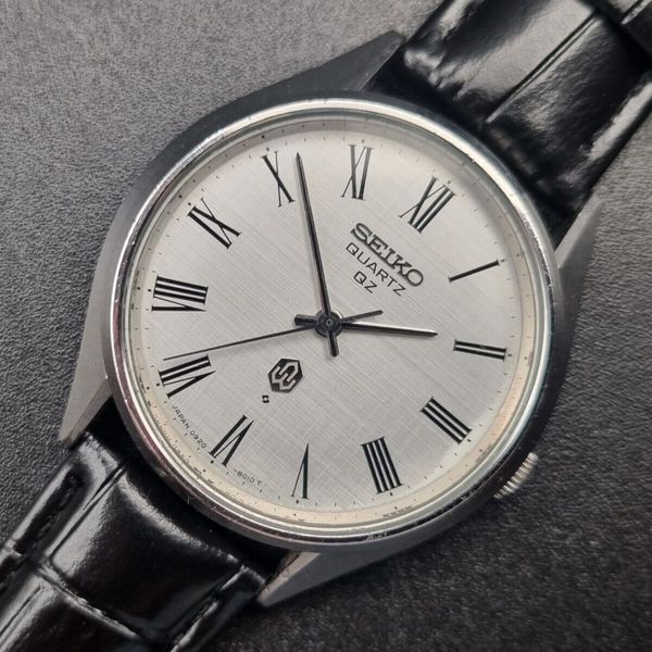 Seiko Quartz Linen Dial QZ 0920-8000 Aug 1975 Vintage JDM Watch Roman ...