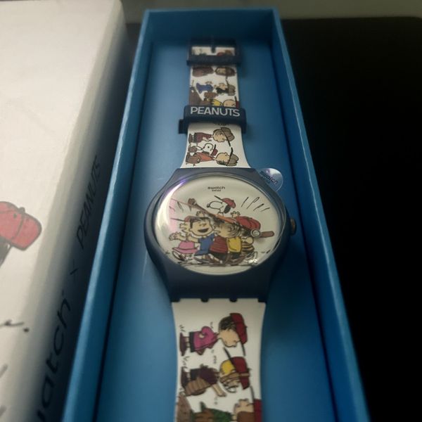 Swatch FIRST BASE SO29Z107 Peanuts Baseball - Rare & Unique ...