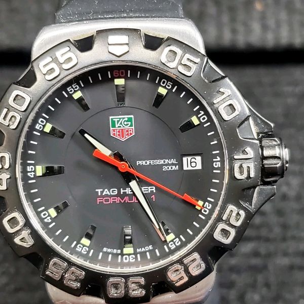 TAG HEUER Formula 1 WAH1110 Date black Dial Quartz Men's Watch ...