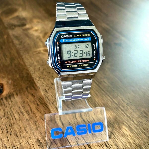 Vintage 1997 Casio A168 Digital Alarm Chronograph Watch Module 1572 ...