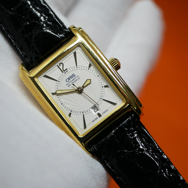 [WTS] Oris Rectangle Automatic Tank for $350. Original Oris Strap and ...