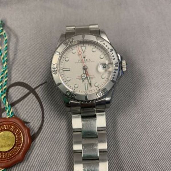 Rolex Yacht-Master Stainless Steel 35mm Model #168622 | WatchCharts ...