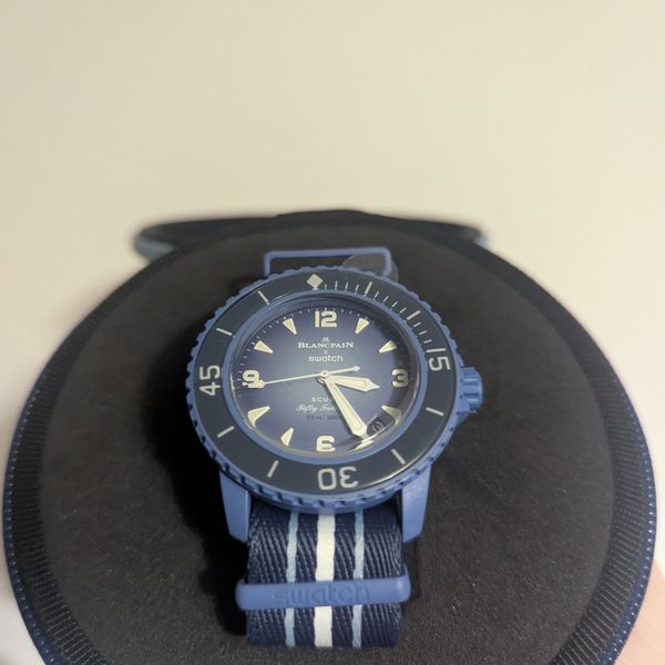 Blancpain X Swatch Fifty Fathoms Scuba Collection: Atlantic Ocean Edition | WatchCharts Marketplace