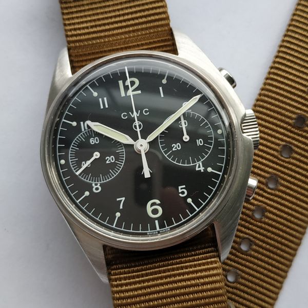 [FS] CWC RAF 1970s Chronograph re-issue limited handwound - barely worn ...