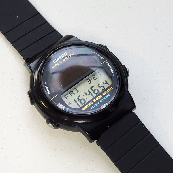 VINTAGE CASIO MOON GRAPH WATCH GMW-15 MADE IN JAPAN | WatchCharts ...