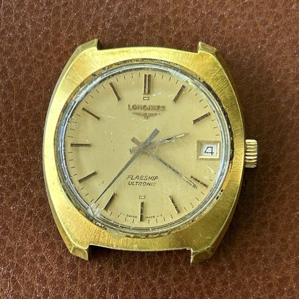 Longines Flagship Ultronic 1970s Menâ s Vintage Watch For Parts Or ...