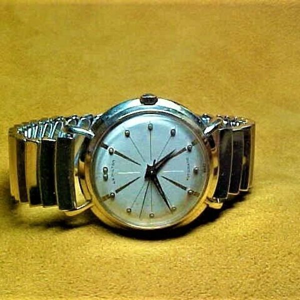 1950s Hamilton Sputnik K-454 Grade 661 Automatic 10K Gold-Filled Watch ...