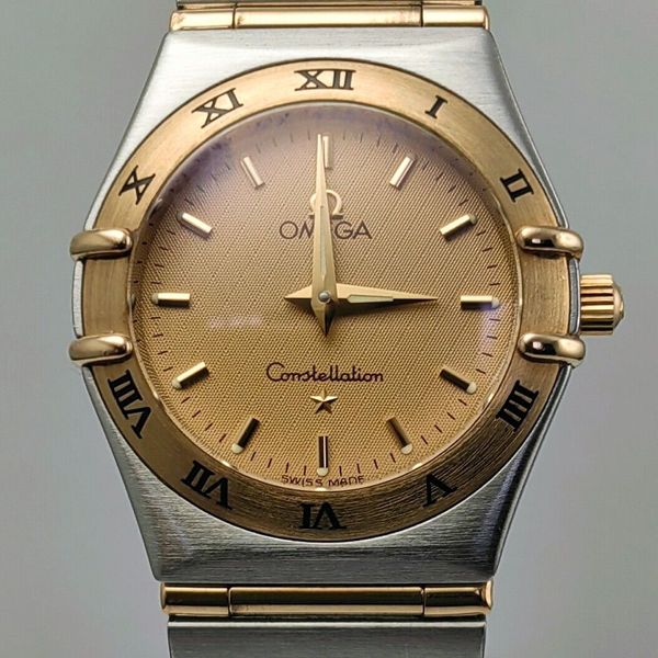 Omega Constellation Ladies 795.1202 Two Tone Gold/SS Gold Dial Quartz Watch | WatchCharts ...
