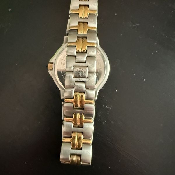 Movado 81 E2 887 2 Vintage Mens Quartz Watch Two-Tone Stainless Steel ...