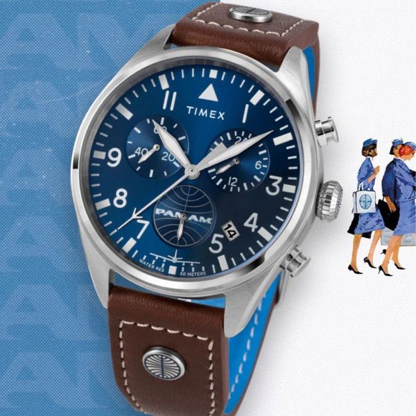 Timex X Pan Am Chronograph 42mm | WatchCharts Marketplace