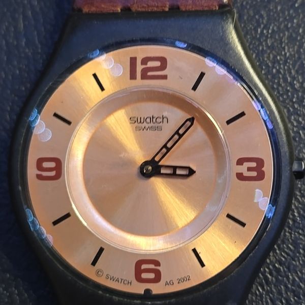 Swatch Ag 2002 311S Brown Leather Band | WatchCharts Marketplace