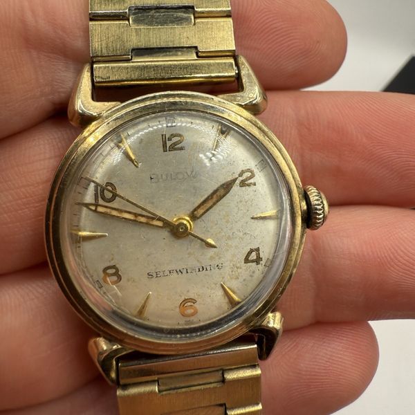 Vintage Bulova Clipper L5 10K Gold Filled Self-Winding Men's Watch ...
