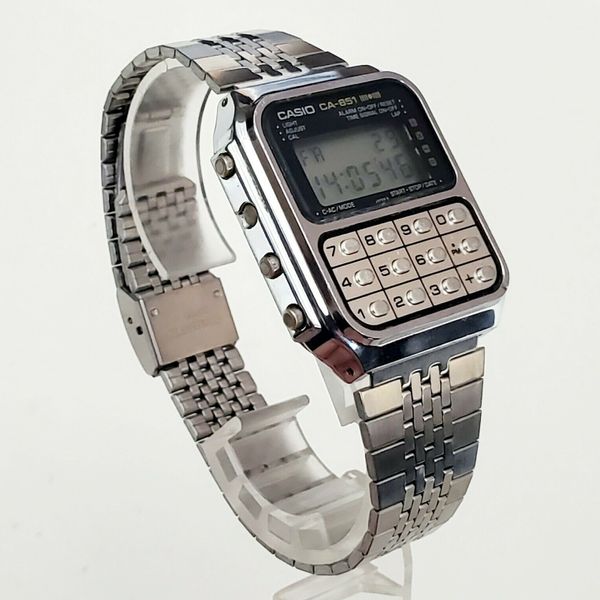 Men's Vintage 1982 DIGITAL Calculator-Watch CASIO (134) CA-851. Alarm ...
