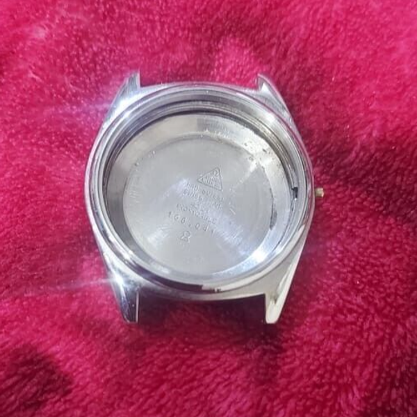 Omega Watch Case Back ref# 166 041 Automatic Geneve Stainless Steel ...