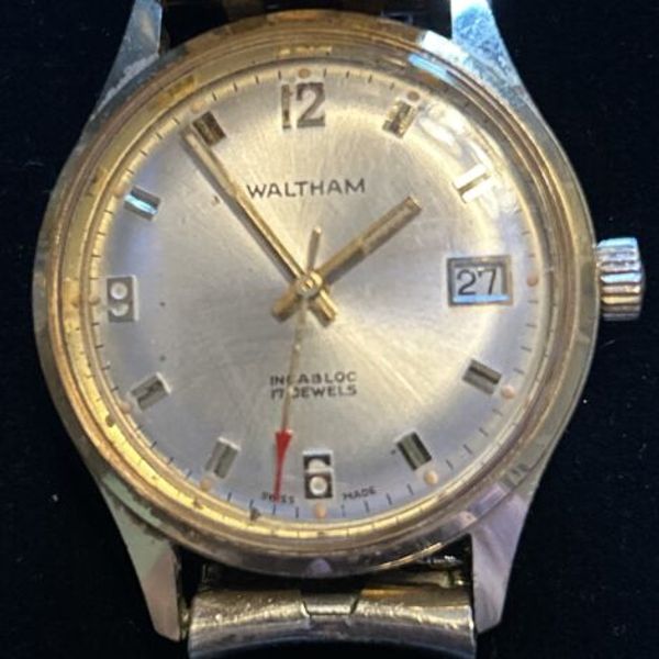 Vintage Waltham Incabloc 17 Jewels Men's Windup Watch, Working | WatchCharts Marketplace