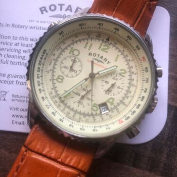 Rotary GS03447/08/13788 World Time Chronospeed Quartz Men's Watch ...