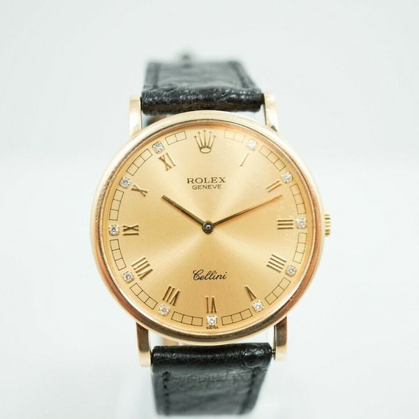 Genuine Rolex 5112 Cellini 1995 18K Yellow Gold Diamond Dial | WatchCharts