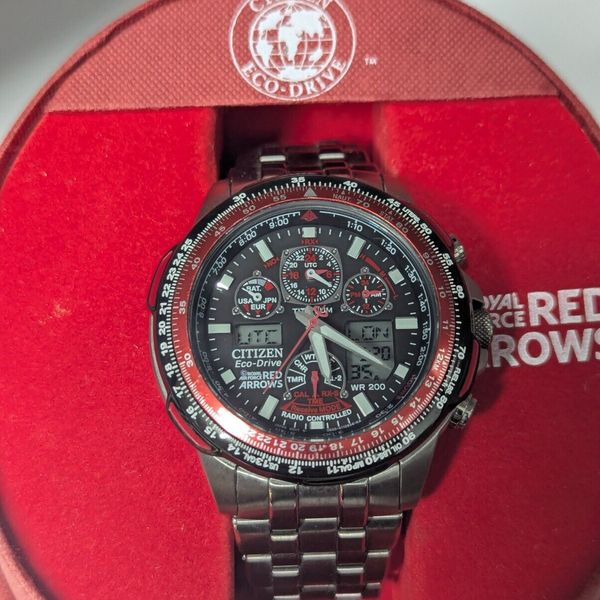 Citizen Red Arrow Skyhawks A.T Titanium | WatchCharts Marketplace