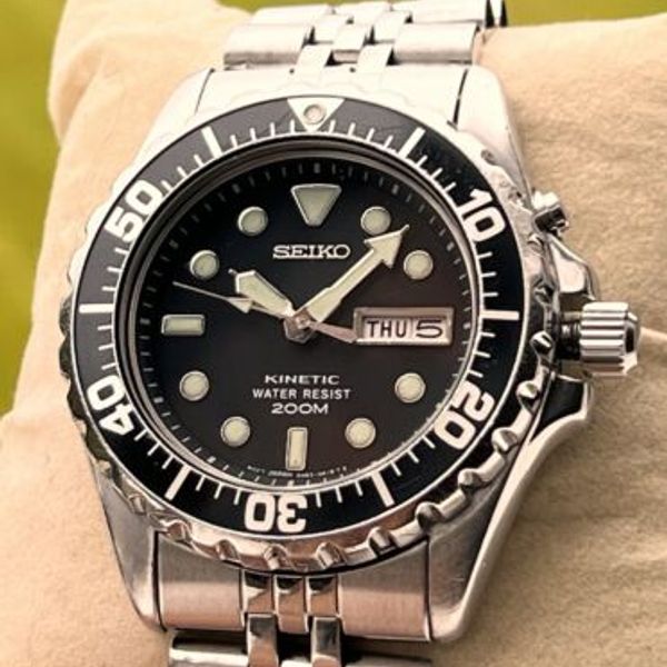 seiko kinetic mens watch | WatchCharts Marketplace