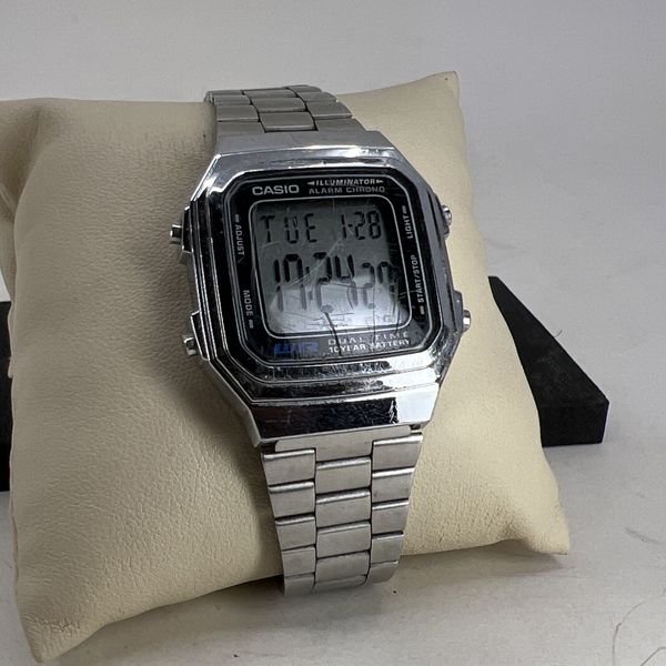 CASIO Illuminator 3234 A178W Dual Time Quartz Digital Men's Watch New ...