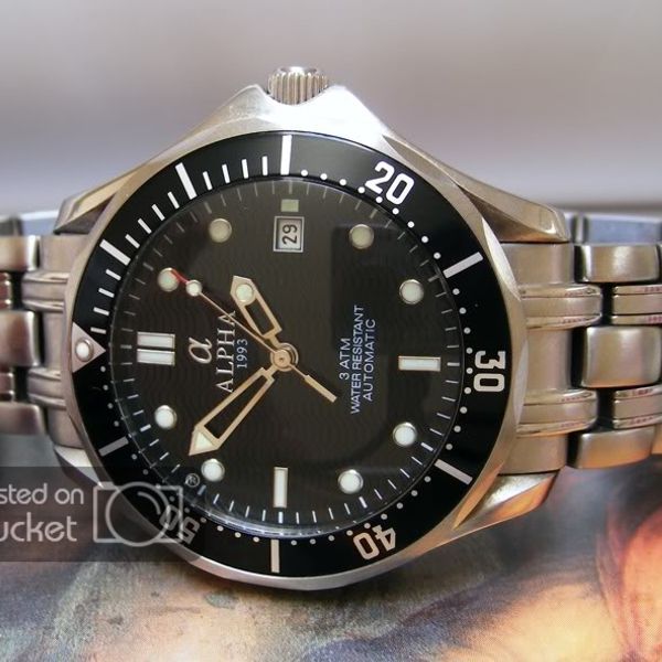 SOLD!!: Alpha Seamaster (SMP) Homage - $50 | WatchCharts Marketplace