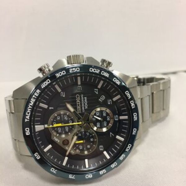 Seiko Men's Stainless Steel ESSENTIALS Chronograph Watch - SSB321 MSRP ...