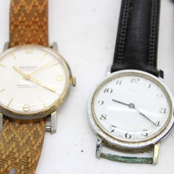 F x7 Vintage Gents Manual Wind Wristwatches Inc. Salvest, Oris etc N/W ...