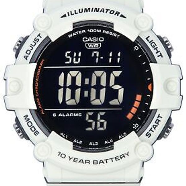 Casio Digital Alarm Timer Calendar Illuminator Day/Date AE-1500WH-8B2 ...