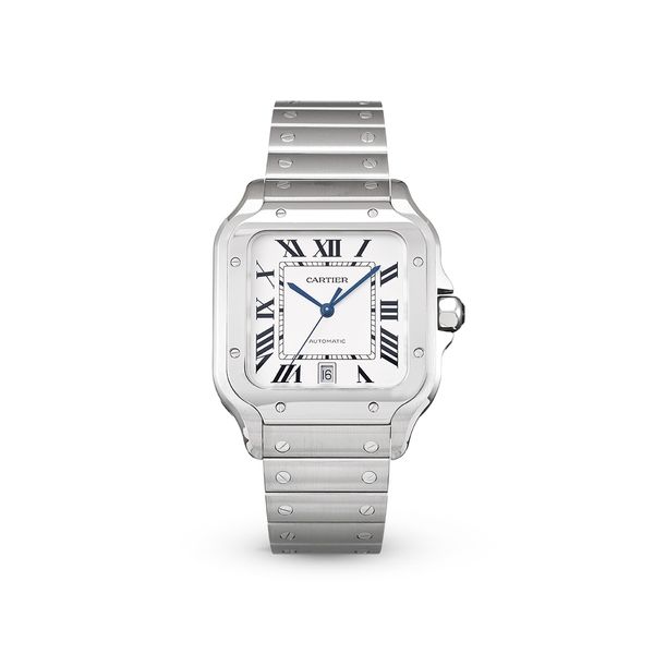 New Apr 2025 Cartier Santos WSSA0018 Silver | WatchCharts Marketplace