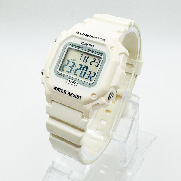 CASIO White Illuminator Digital Wrist Watch Alarm Water Resistant 3224 ...