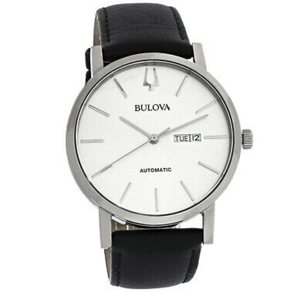 Bulova American Clipper Mens Silver Dial Automatic Watch 96C130 ...