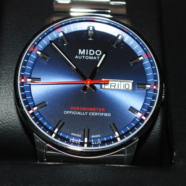 FS: NEW Mido Commander II Automatic Chronometer Blue Dial M021.431.11 ...