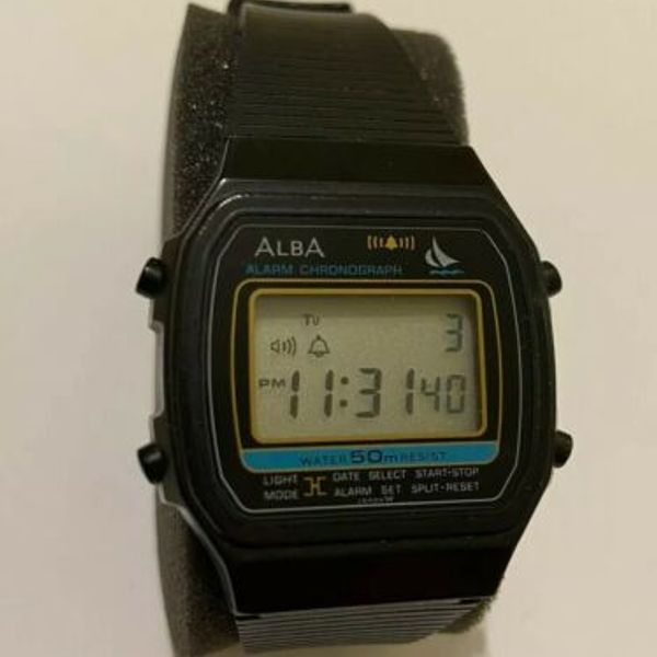 Vintage Seiko/Alba Watch Y789-4150 A0 - Digital LCD - Rare ...