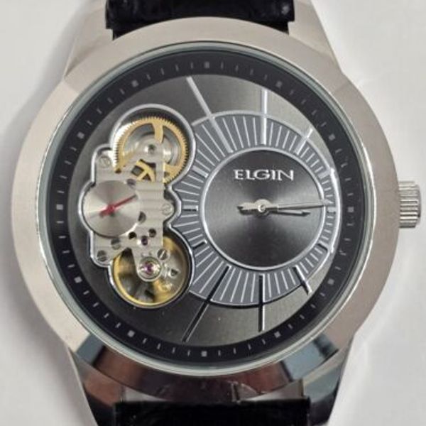 Elgin Men's Watch Semi-Automatic - Quartz + Mechanical Automatic ...
