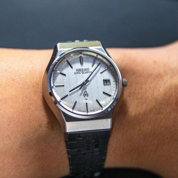 [WTS] Seiko King Quartz 0852-8000 Holographic Linen Dial | WatchCharts ...