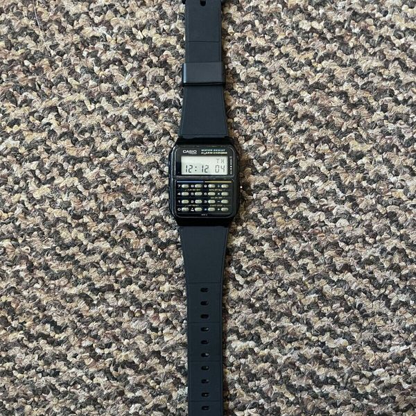 WORKING Casio CA-55 vintage Calculator watch JAPAN genuine 1st gen 1984 ...