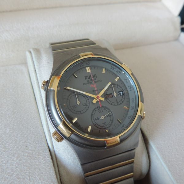 Puma X Seiko Vintage Chronograph - Movimento 7A38 Seiko - Bicolore ...